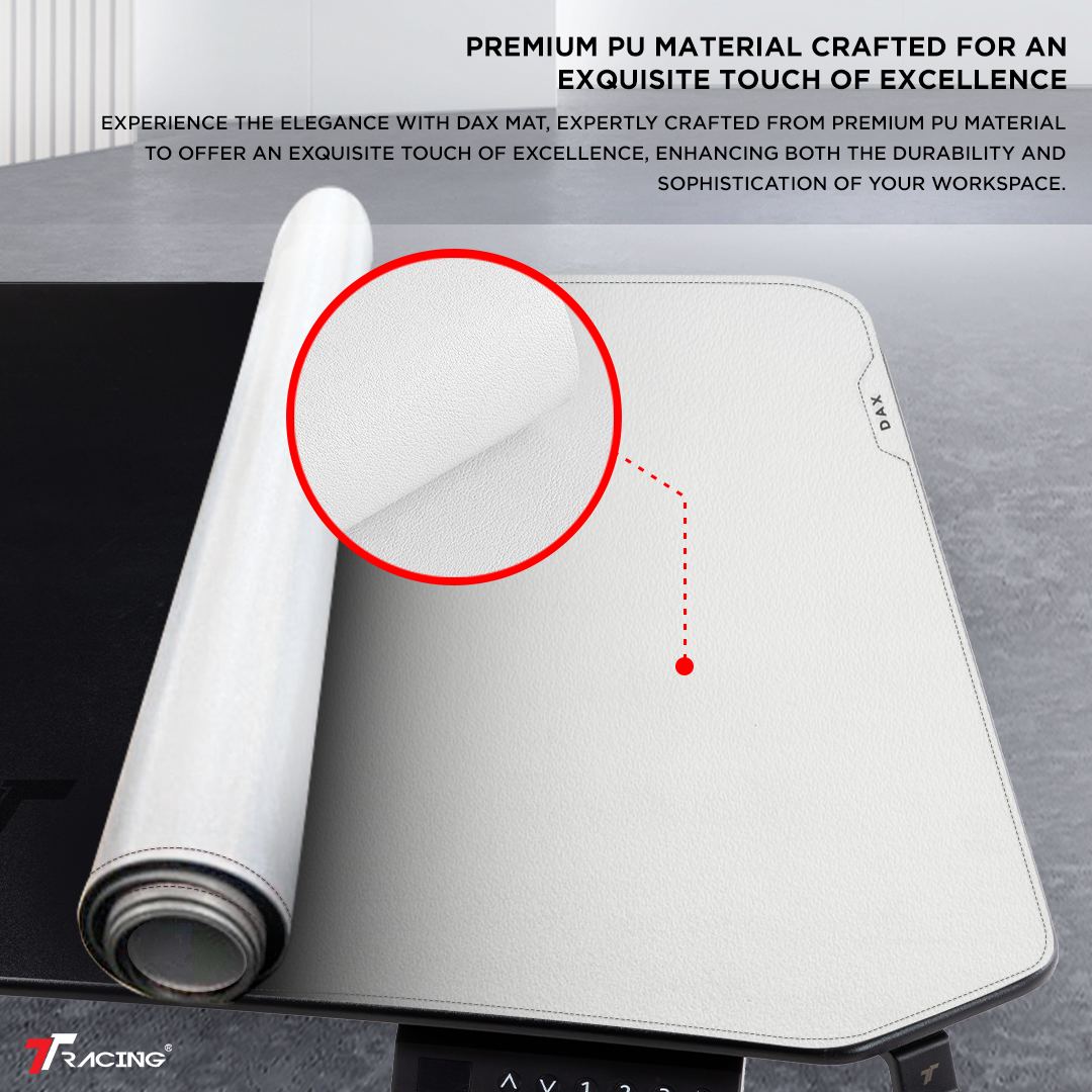 TTRacing DAX Mat - PU Leather With Water And Slip Resistant Deluxe Desk ...