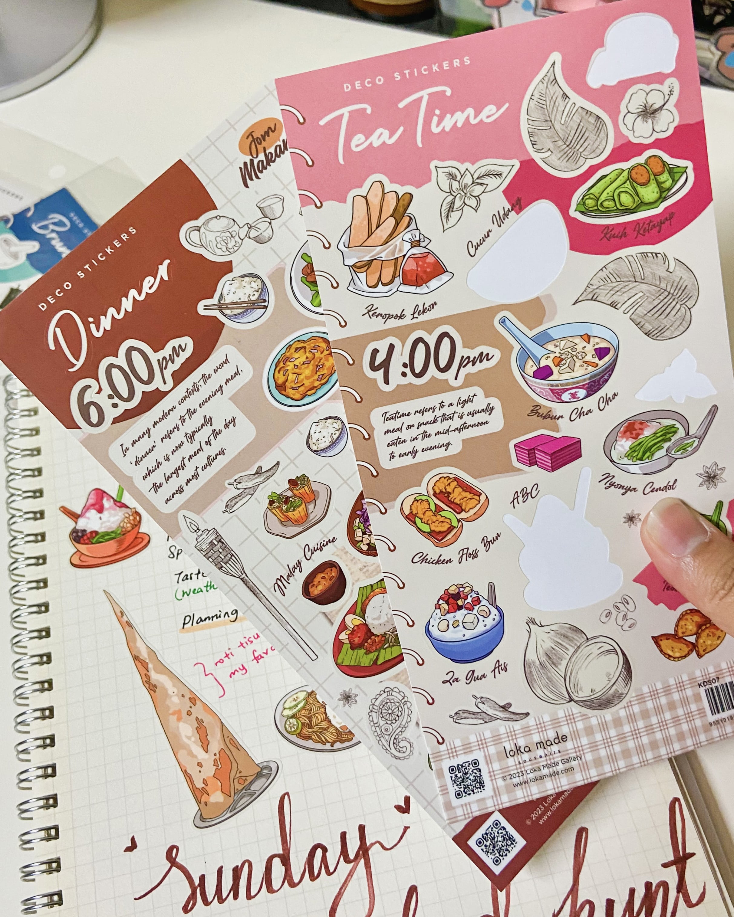 Loka Made Jom Makan Deco Stickers Sheet | Shopee Malaysia