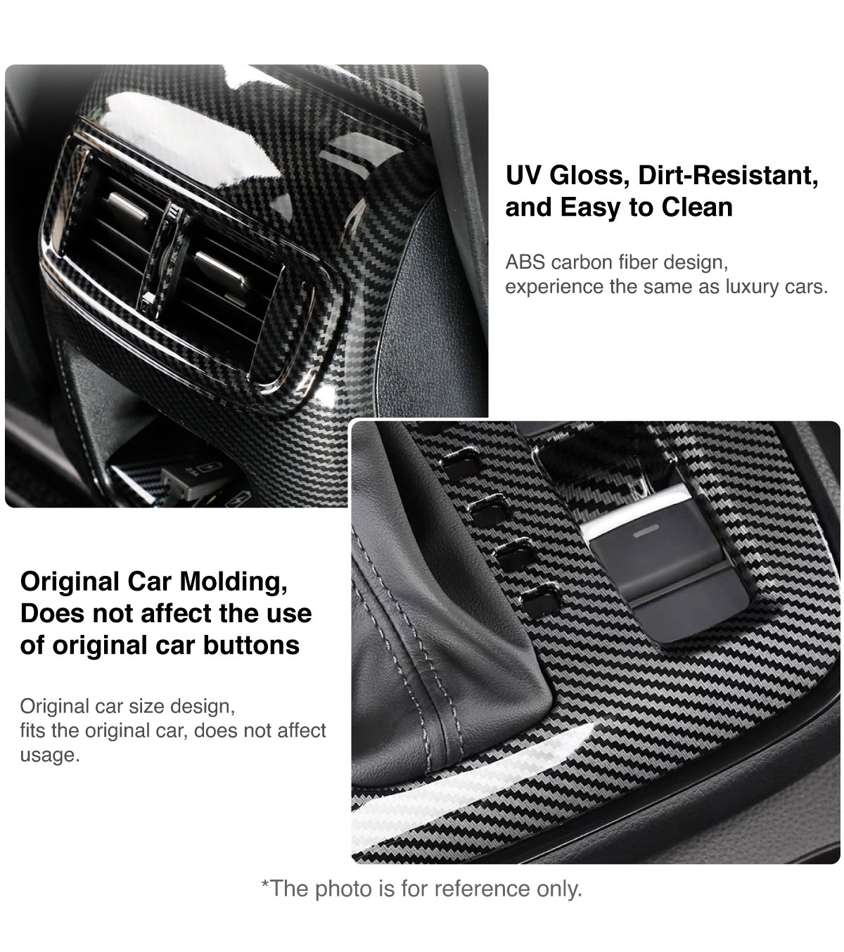 Toyota Vellfire / Alphard 30 Series Interior Decoration Carbon Fiber ...