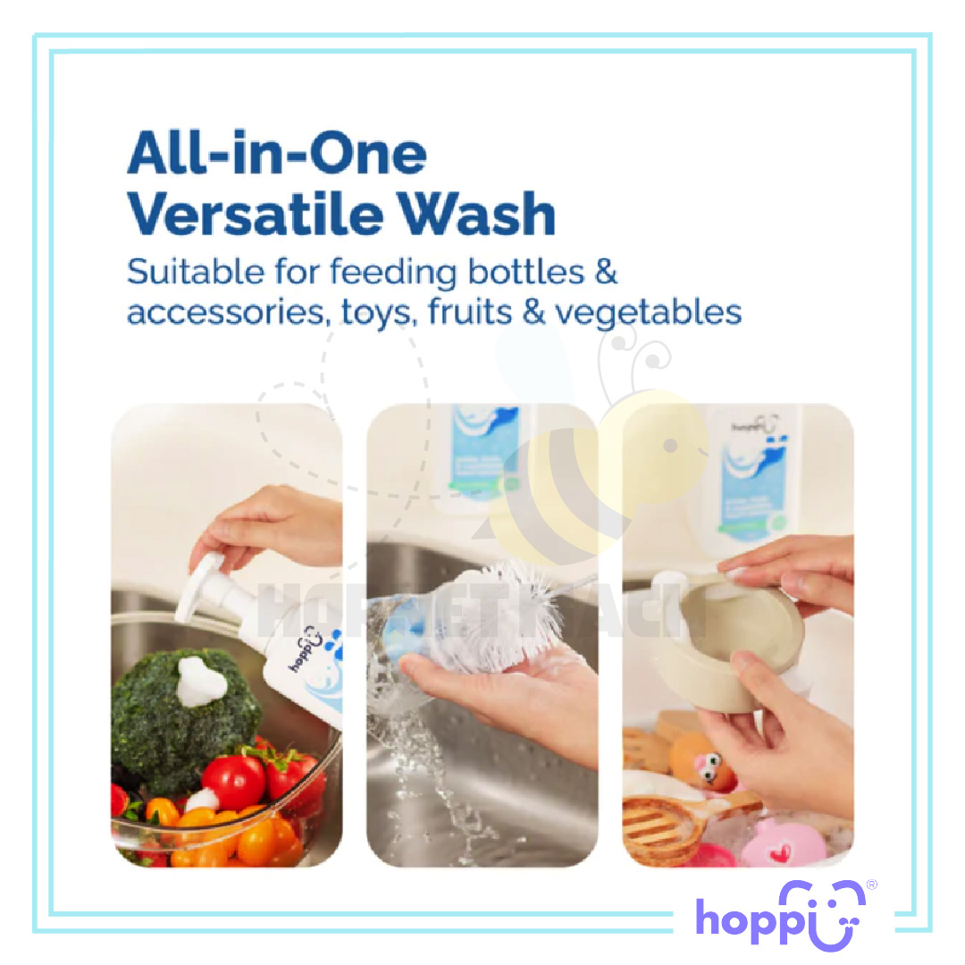 Hoppi Bottle, Fruits & Vegetables Foam Cleanser (500ml/Bottle) | Shopee Malaysia