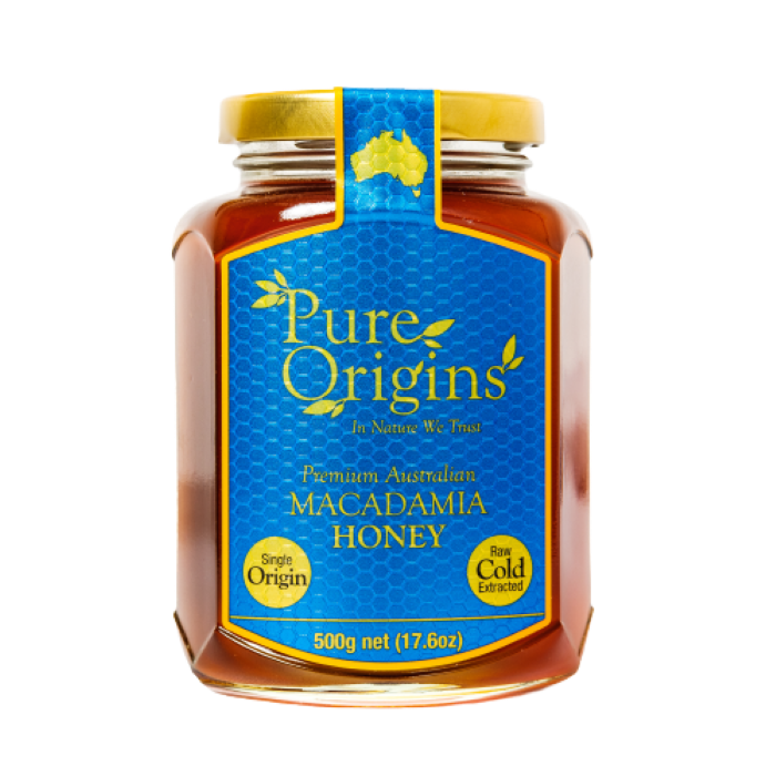 Pure Origins Organic Macadamia Honey 500g, 100% Pure Australian - Raw ...