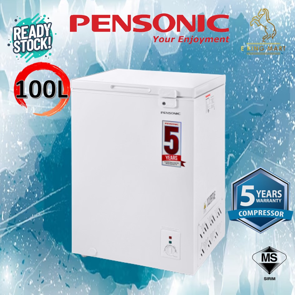 Pensonic Freezer 99L PFZ-113 Chest Freezer Peti Beku Deep Freezer Key ...