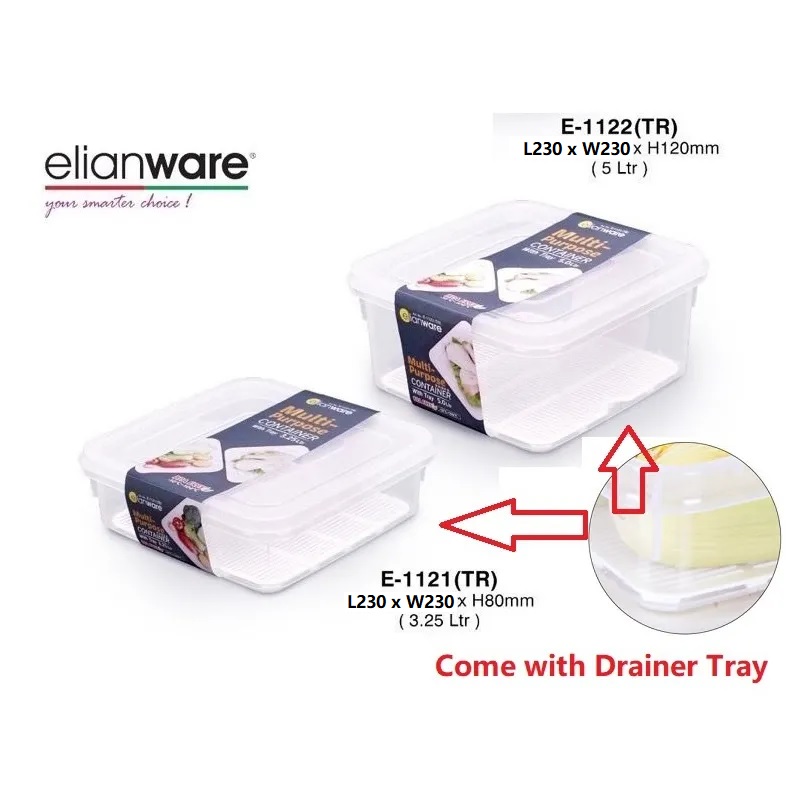 Elianware E-1121(TR) E-1122(TR) Transparent Clear Multipurpose ...