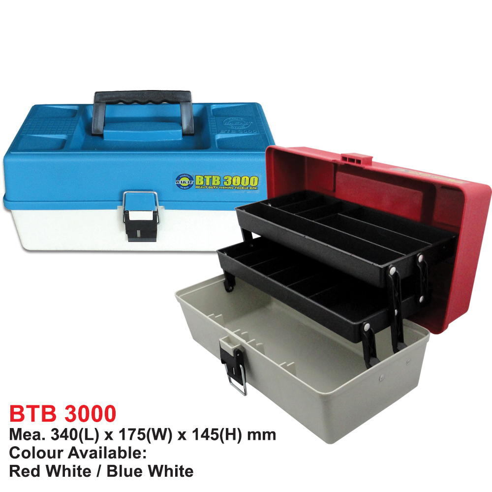 Bakau Tackle Box BTB Plastic Fishing Lure Hook Rig Bait Storage Case ...