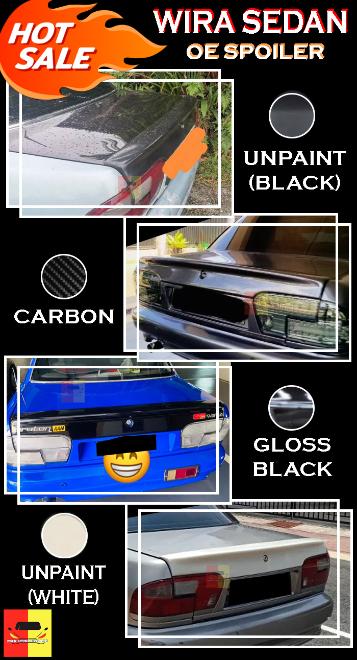 🔥Ready Stock🔥PROTON WIRA SEDAN SALOON ORI LOOK REAR TRUNK SPOILER ...