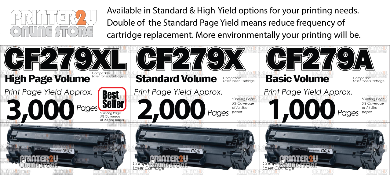 Compatible To H* CF279X 79X CF 279X CF279A Laserjet pro MFP M12a M12w ...