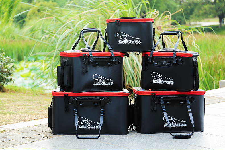 READY STOCK🔥Mikanuo Portable Fishing Bag Collapsible Fish Bucket EVA ...