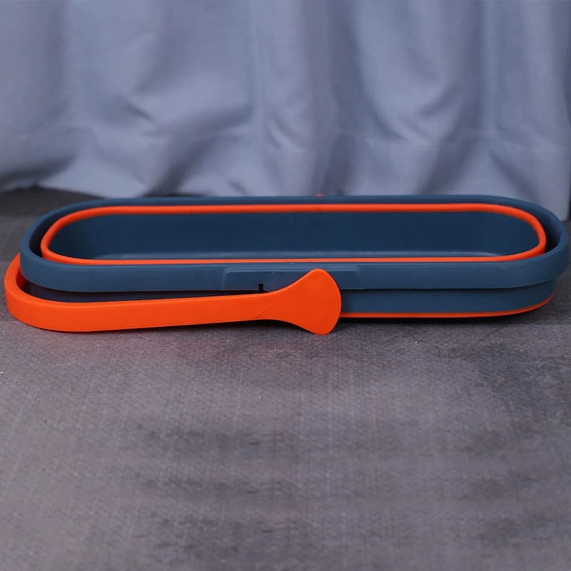 Baldi Air Besar Boleh Lipat Orange & Blue Collapsible Water Pail With ...