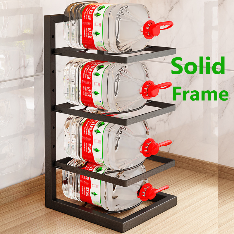 C-MALL Adjustable Pot Rack Kitchen Pot Rack Under Sink Rack Stainless ...