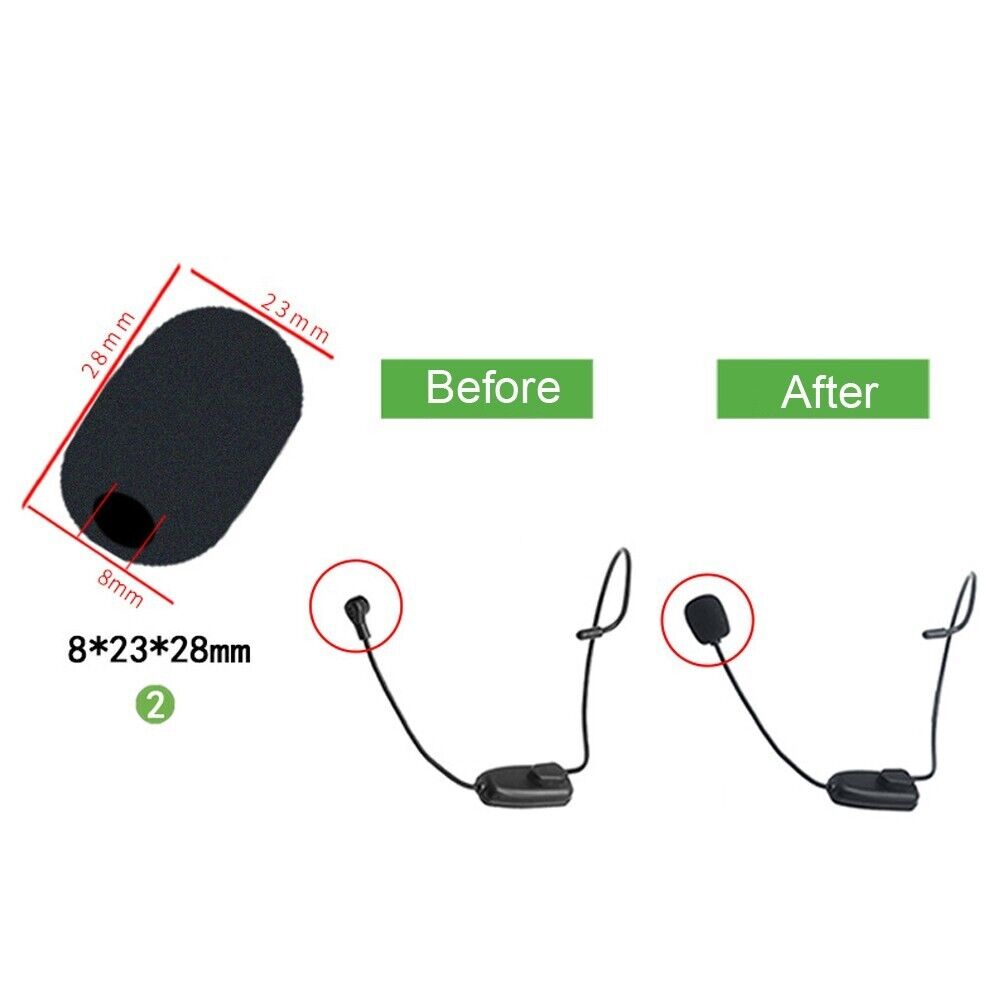 Microphone Sponge Cover (High Quality) Microphone Cover For Clip ...
