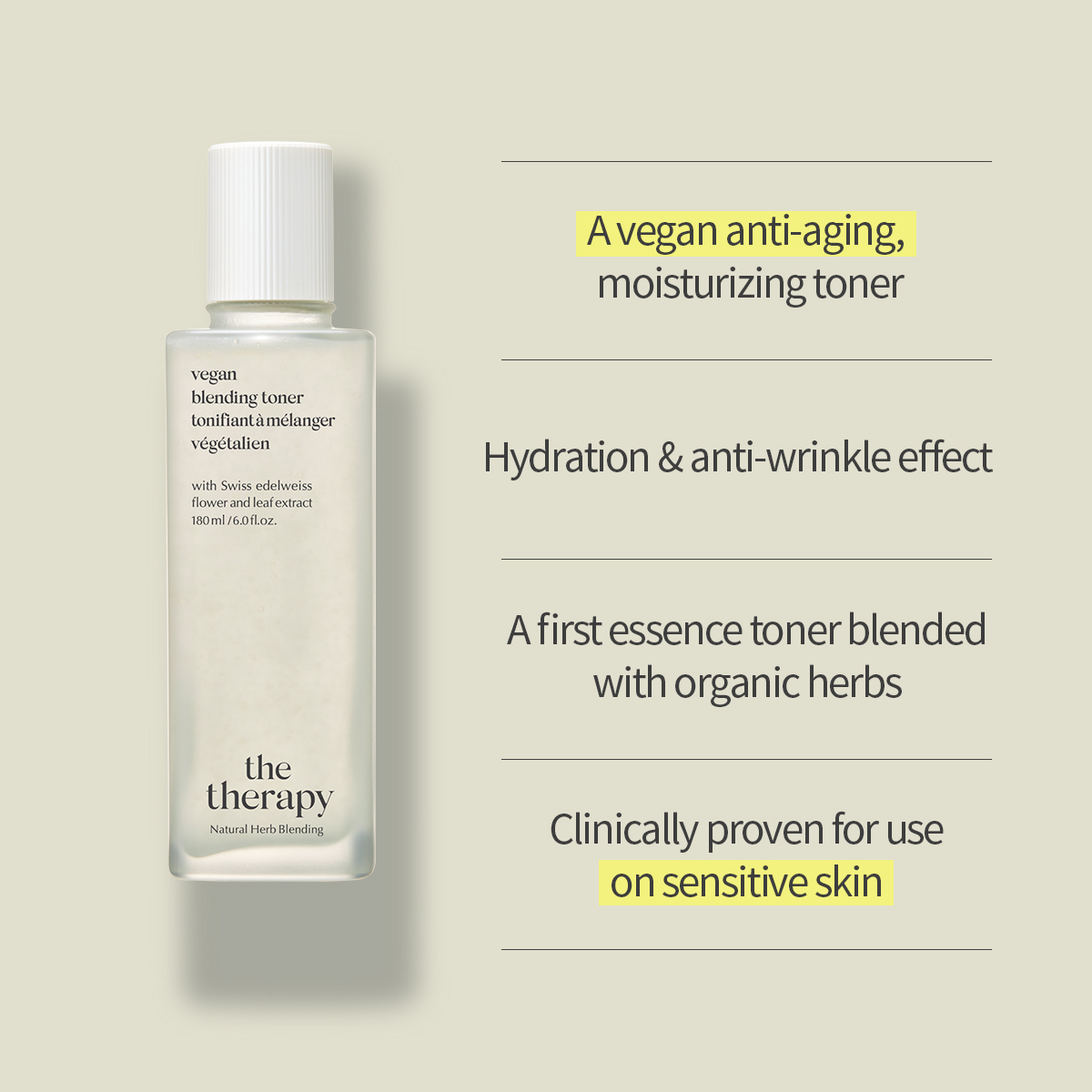 THE FACE SHOP The Therapy Vegan Blending Toner (180ml) | Shopee Malaysia