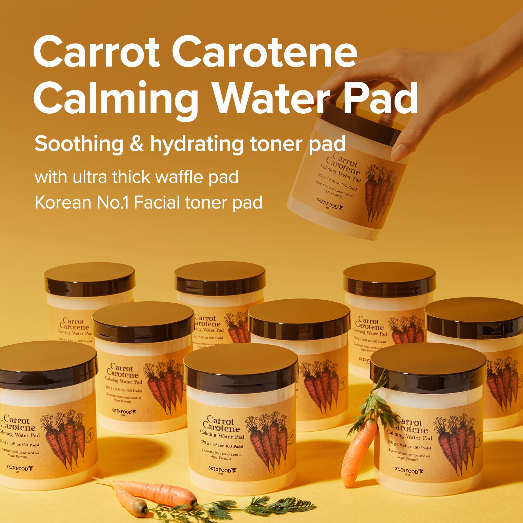 Skinfood Carrot Carotene Calming Water Pad 250G (60Pads) | Shopee Malaysia