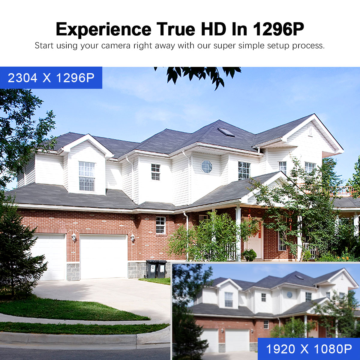 SriHome SH024 Outdoor WiFi CCTV Camera: (3MP) 1296P Super HD, Two-Way Voice, Night Vision - IP ...