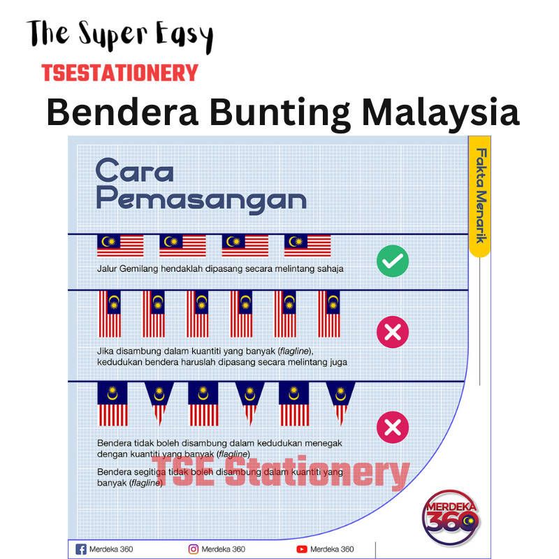 Malaysia Bunch Flag Bundle Bunting Bendera Malaysia Banting Malaysia ...