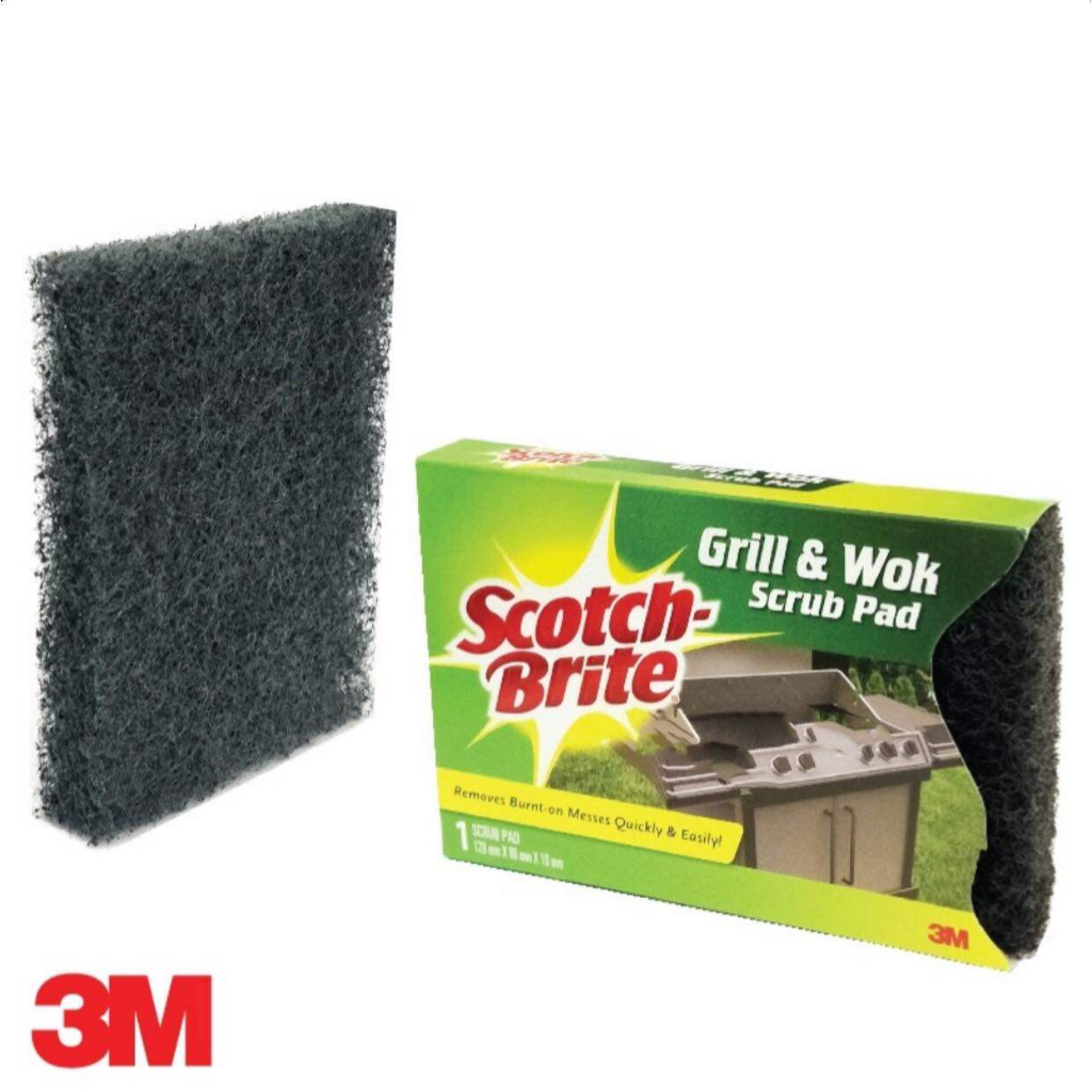 3M SCOTCH BRITE GRILL & WOK SCRUB PAD - HEAVY DUTY LONG LASTING l 白洁布 ...