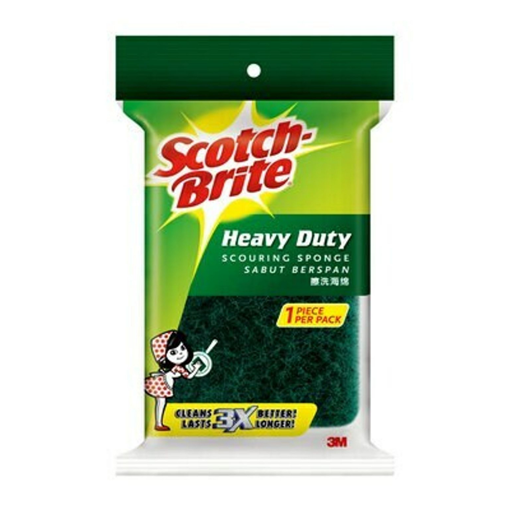 3M SCOTCH BRITE HEAVY DUTY SCOURING SCRUB SPONGE (HOUSEHOLD KITCHEN ...