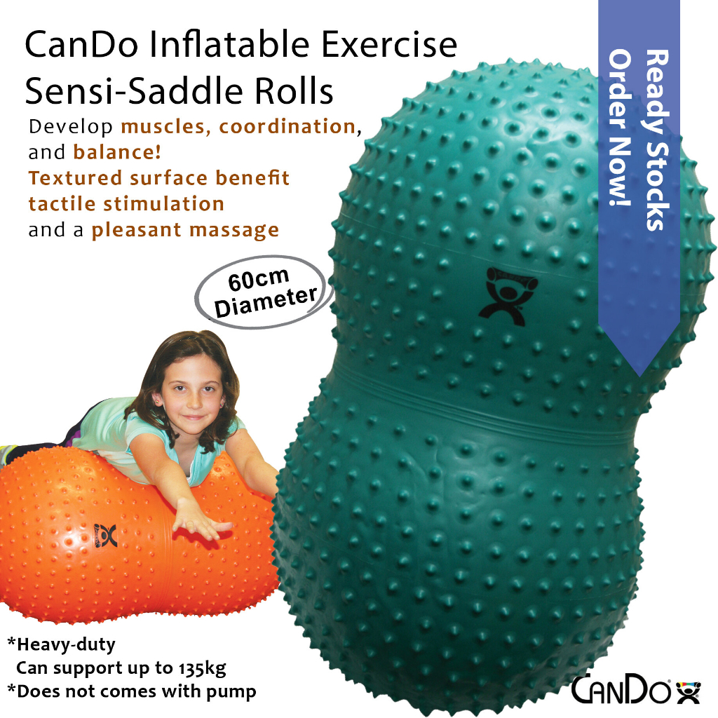 CanDo Inflatable Exercise Sensi-Saddle Rolls for developing muscles and ...
