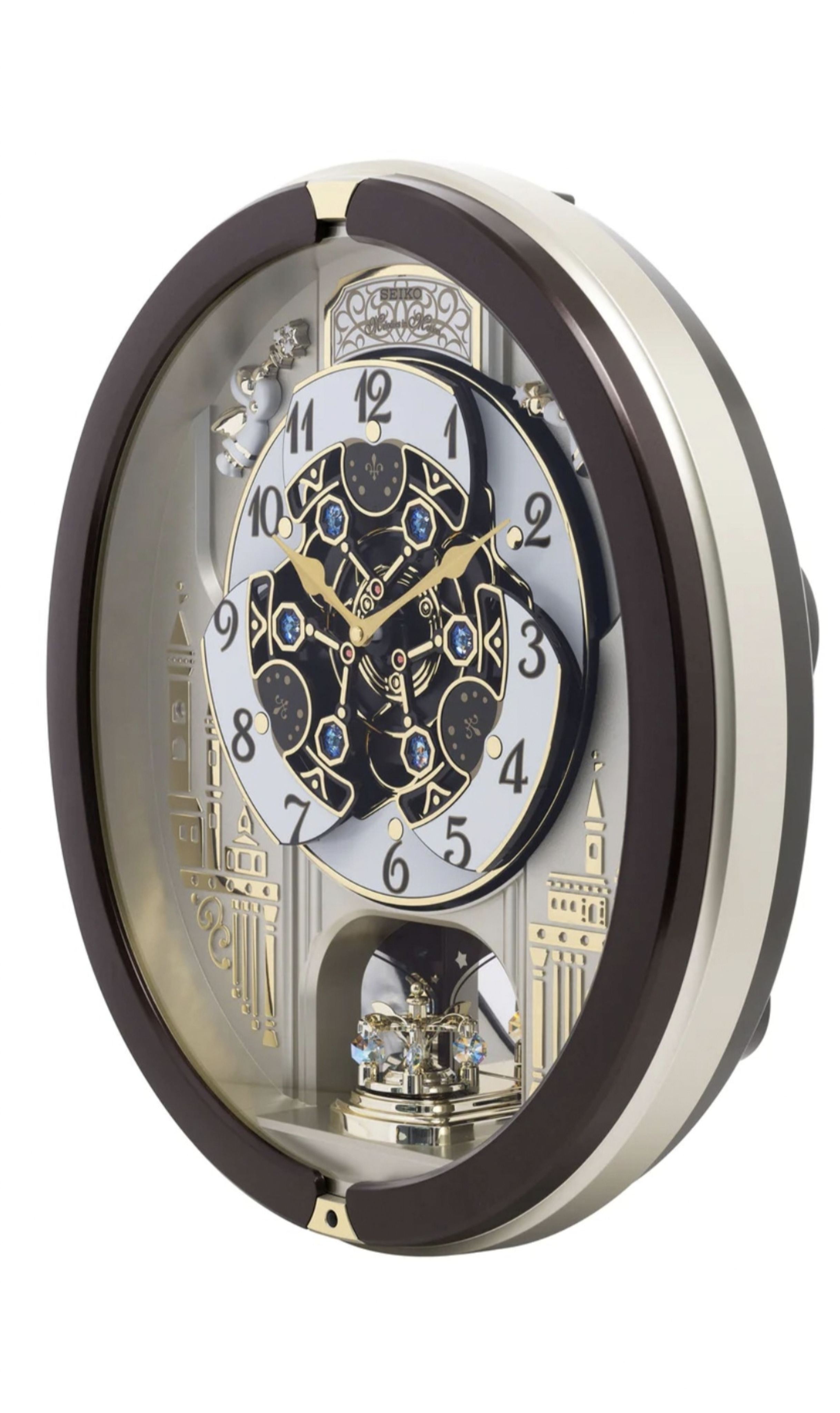 100% ORIGINAL SEIKO Melodies In Motion Wall Clock QXM291( QXM291B ...