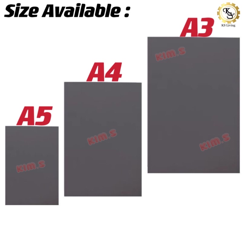 Kim.S 0.5 MM Thickness A3/A4/A5 Magnet Sheet Fridge Magnet Magnetic ...