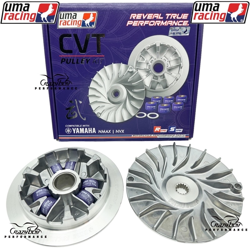 UMA RACING PULLEY CVT NMAX155 NMAX NVX155 V1 V2 SIAP ROLLER 13G 100% ...