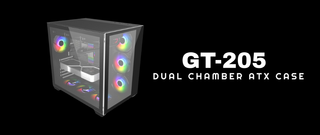 INVASION GT-205 (ATX Gaming Case) | With 6 ARGB Fans | Dual Chamber ATX ...