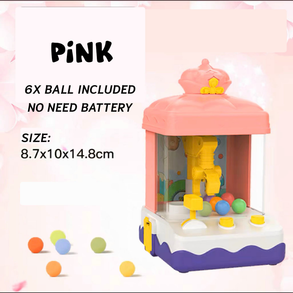 Catch The Ball Game Crane Claw Machine Doll Catching Catcher Arcade ...