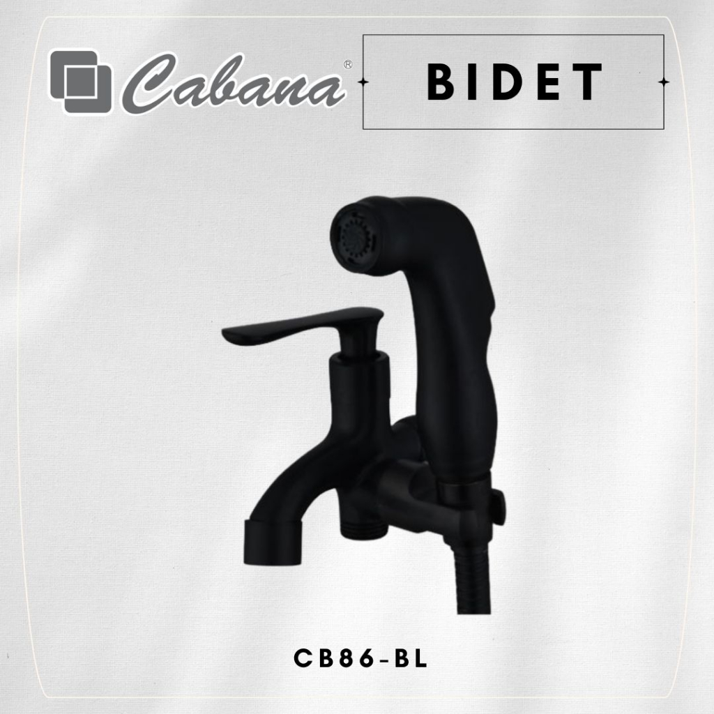 CABANA ABS Material Chrome Finish Two Way Faucet Bidet Spray Set With ...
