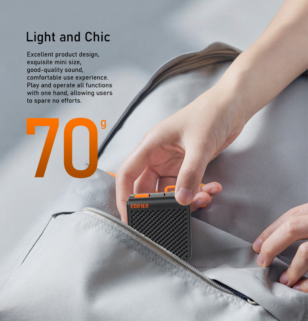 Edifier MP85 Mini Portable Speaker - Bluetooth V5.3 | Built-in Battery ...