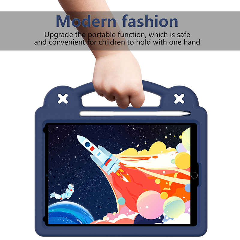 Kids Safe Anti-drop Cartoon Tablet Cover Case With Pen Slot for iPad ...