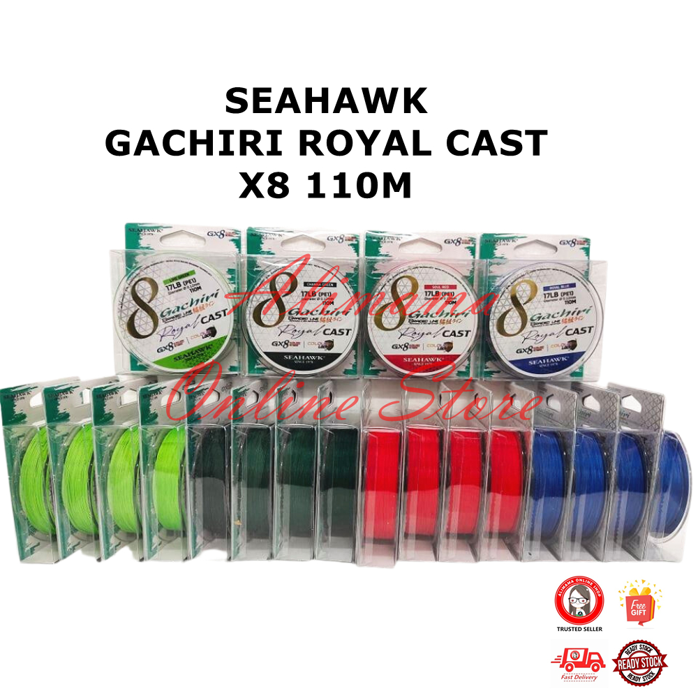SEAHAWK GACHIRI ROYAL CAST GX8 110M BRAID LINE X8 SULAM TALI BENANG PANCING | Shopee Malaysia