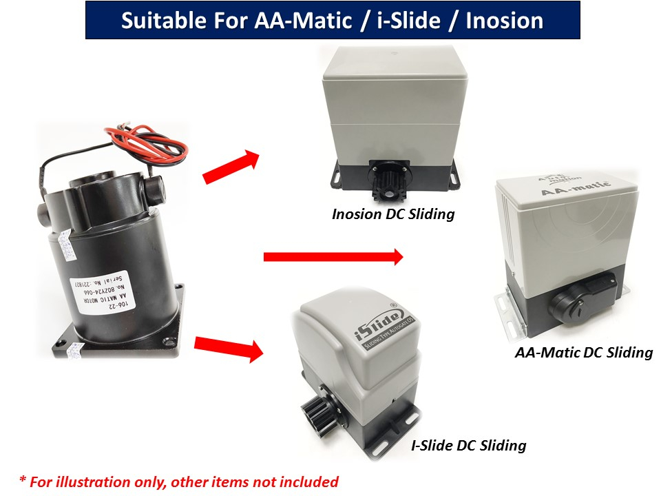 Autogate DC Sliding Mini Motor for AA-Matic / i-Slide / Inosion DC ...