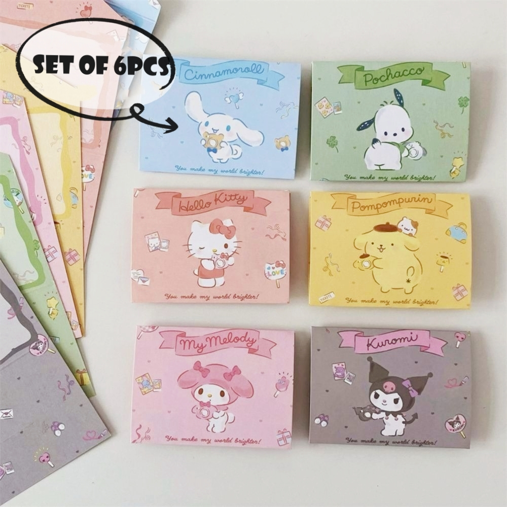 Cute Sanrio Cartoon Characters 2-in-1 Envelope Shape Greeting Cards ...