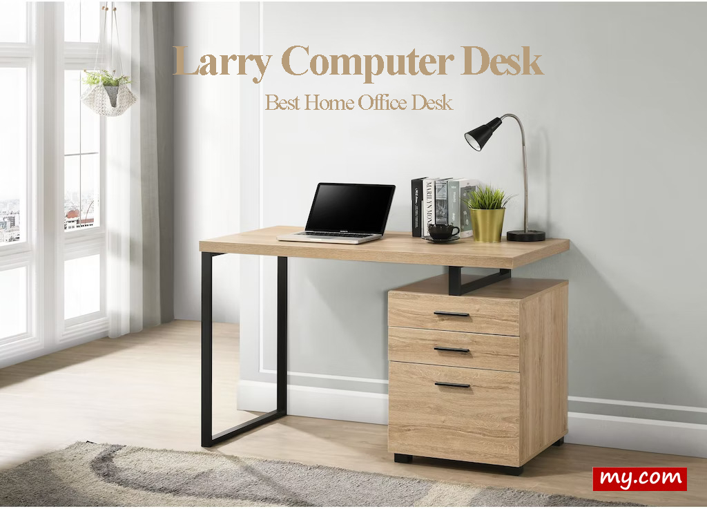 Meja Komputer 4 Kaki/4ft Computer Desk Larry my-com/Home Office/3 ...