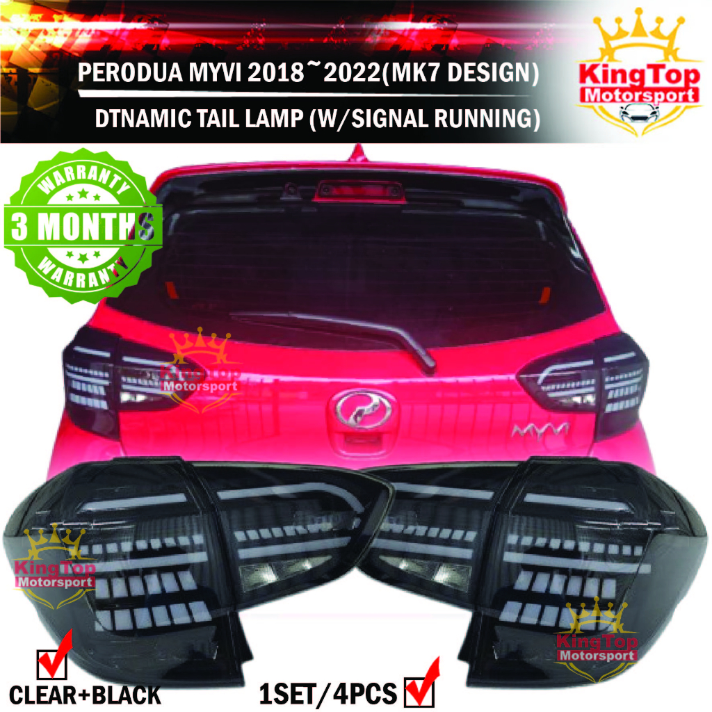 Perodua Myvi 2018 - 2022 MK7 Design Dynamic Tail Lamp With Signal ...
