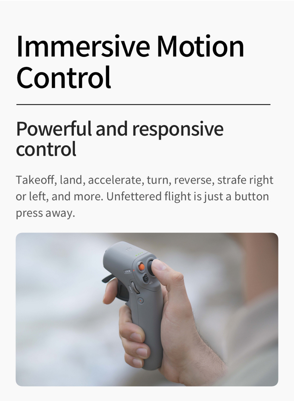 DJI RC Motion 2 | Immersive Motion Control | Multidirectional Operation | Multifunctional and ...