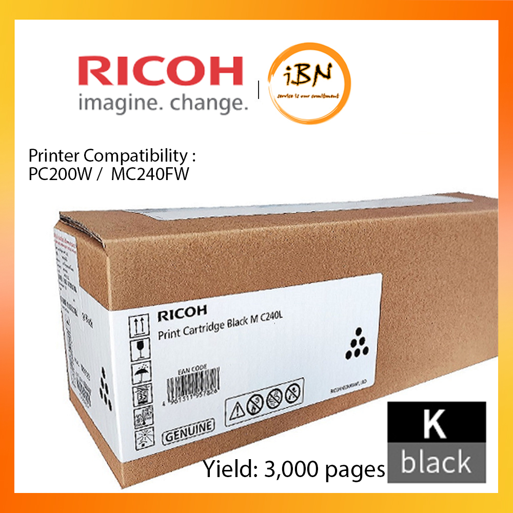 Ricoh MC240L Genuine Toner for PC200W / MC240FW / P C200W / M C240FW @ IBN | Shopee Malaysia