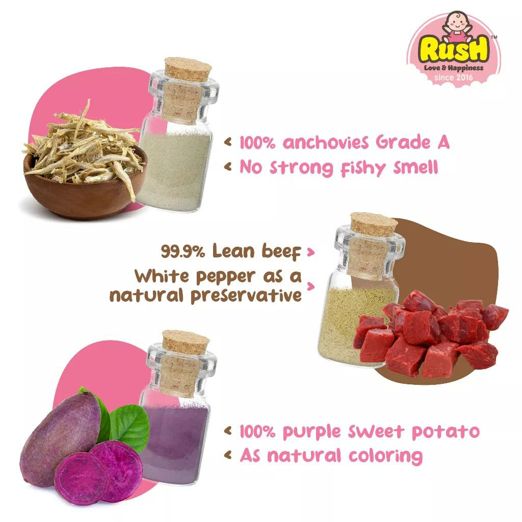 RUSH BABY SEASONING POWDER Serbuk Perasa Semulajadi Makanan Bayi ...