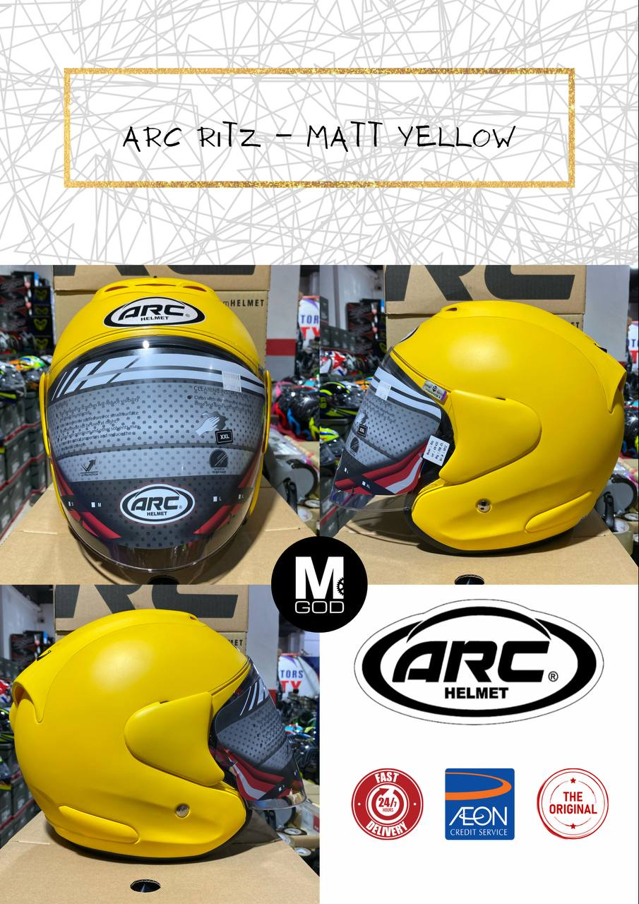 HELMET ARC RITZ 100% ORIGINAL ARC RITZ HELMET RITZ ARC WHITE BLACK BLUE ...