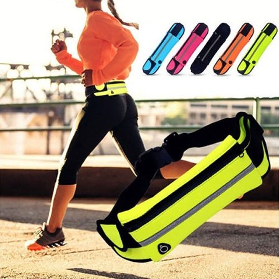 𝗪𝗔𝗧𝗘𝗥𝗣𝗥𝗢𝗢𝗙 》 3xPockets Sports Running Jogging Waist Pouch Bag Fitness ...