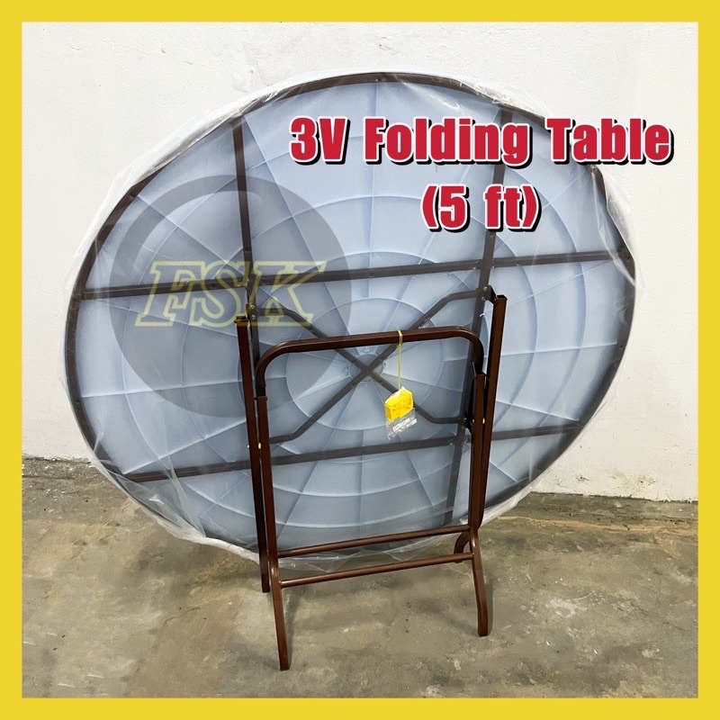 3V High Quality Folding Plastic Table ( 5ft )/ Meja Plastik Lipat ...