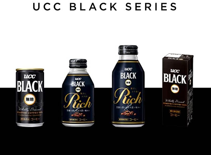UCC Black Rich Sugar-Free Coffee 375ml | Made in Japan | Black Coffee No Sugar | Ready to Drink ...