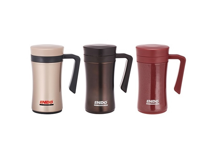 CX-3001 450ML ENDO DOUBLE STAINLESS STEEL VACUUMISED DESK COFFEE MUG ...