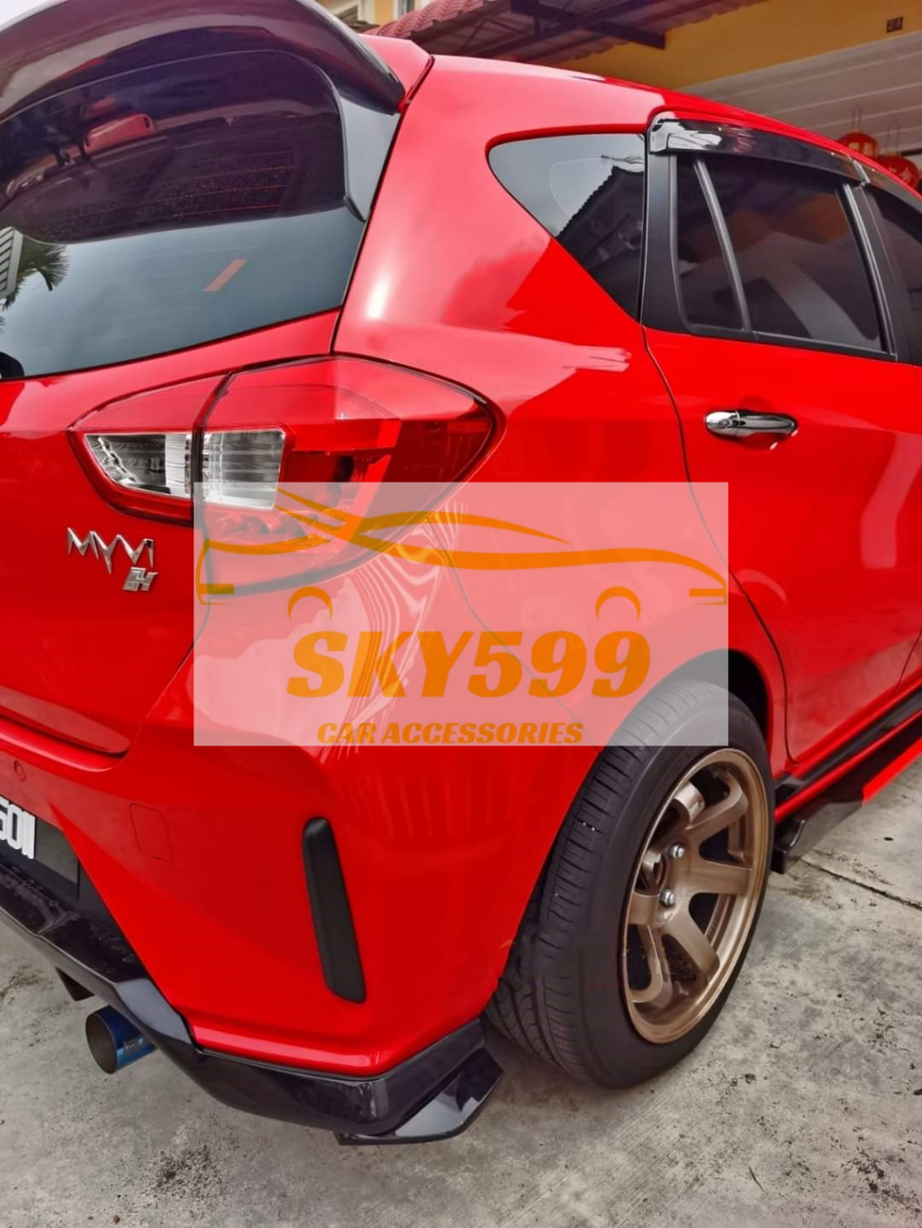 Perodua Myvi 2022-2025 Front Bumper Diffuser Lip Wrap Angle Splitters ...
