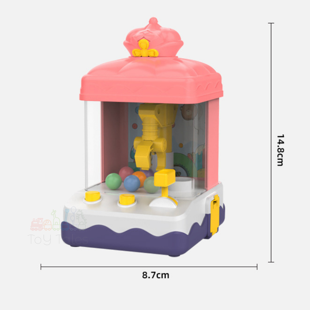 CROWN MINI CLAW MACHINE 🍭 Ball Catcher Toy Ball Machine Candy Grabber ...