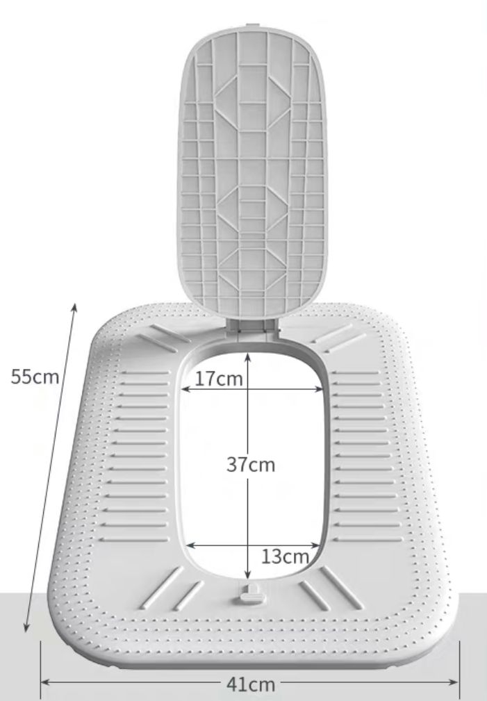 Fully Enclosed Toilet Squat Cover Foot Step Type Open Cover Squatting ...