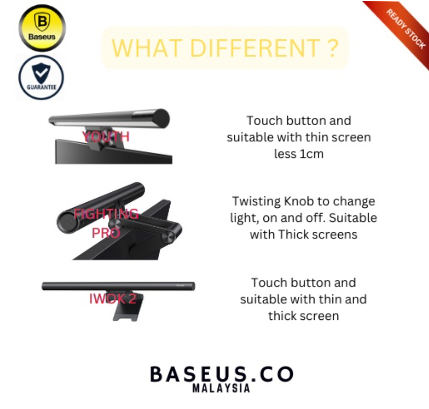 Baseus/OEM Monitor Curved Lightbar USB Asymmetric Light Source Screen ...