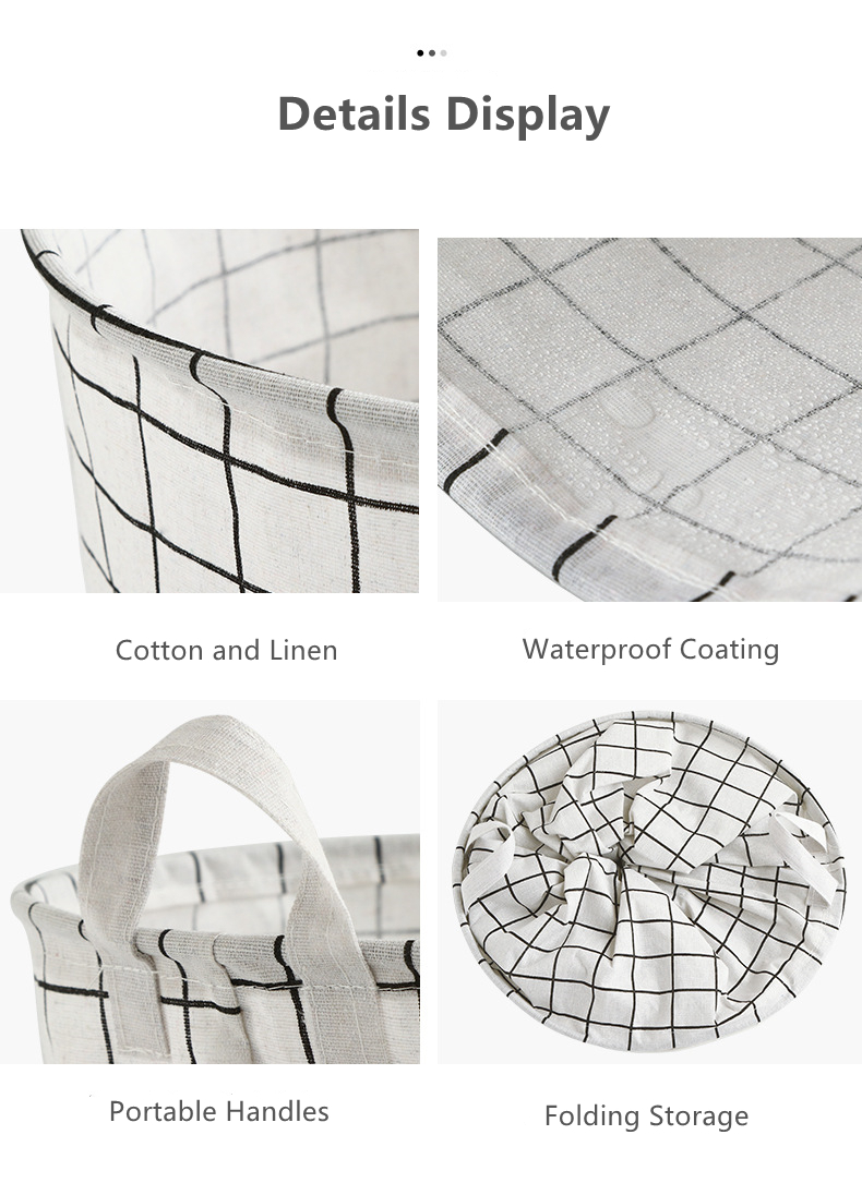 80L Laundry Basket Bag Foldable Dirty Clothes Cloth Storage Bag Bakul ...