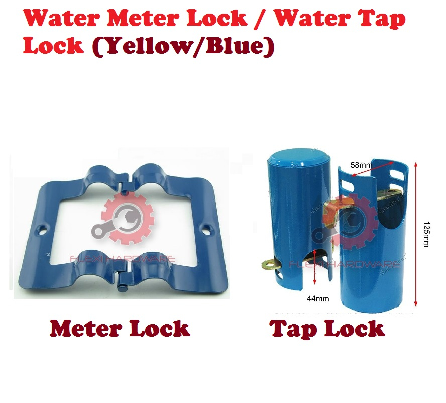 Water Meter Lock / Kunci Meter Air Lock (Yellow/Blue) | Shopee Malaysia