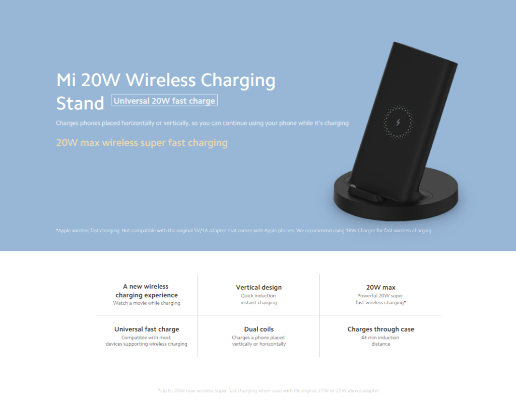 Xiaomi Mi 80W | 55W | 50W | 30W | 20W Wireless Charger (Wireless ...