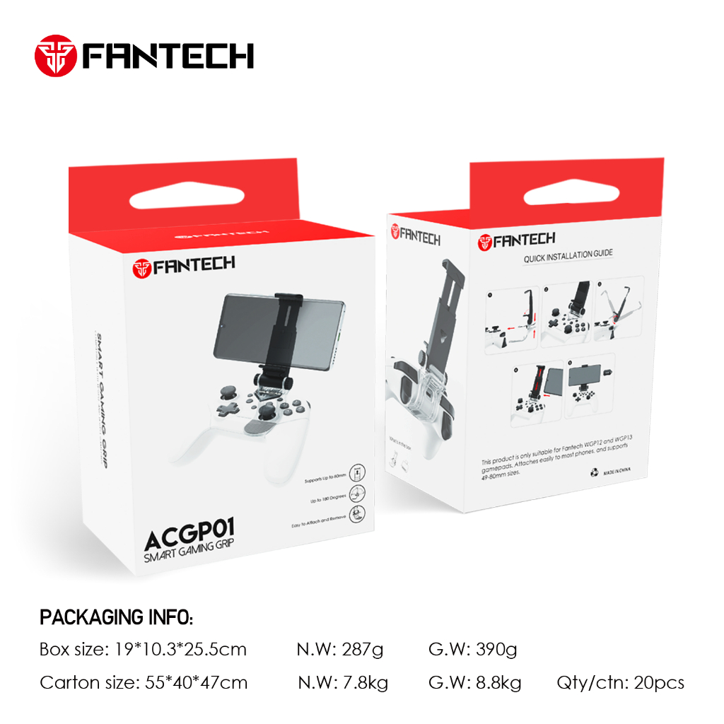 Fantech ACGP01 Gamepad Holder Smartphone Gaming GRIP, For WGP12 WGP13 ...